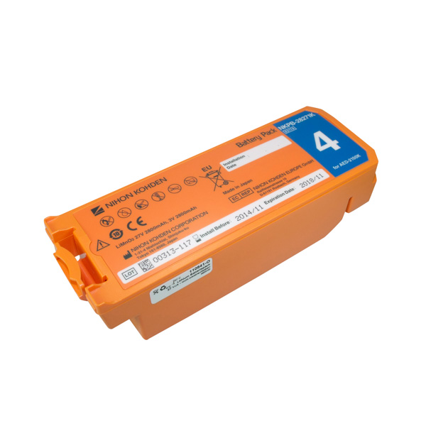 NIHON KOHDEN - BATTERIA DEFIBRILLATORE AED 2100 DURATA 4 ANNI - Portale Defibrillatori Italia
